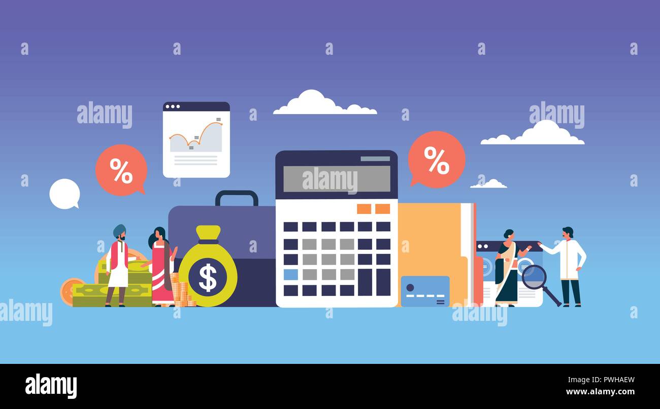 indian business people finance concept financial graph analysis ...