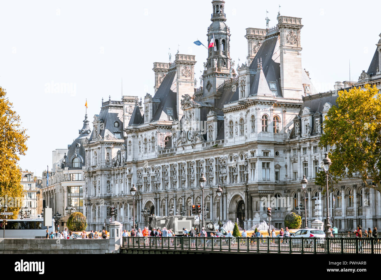 City Hall building housing the City of Paris's administration Stock ...