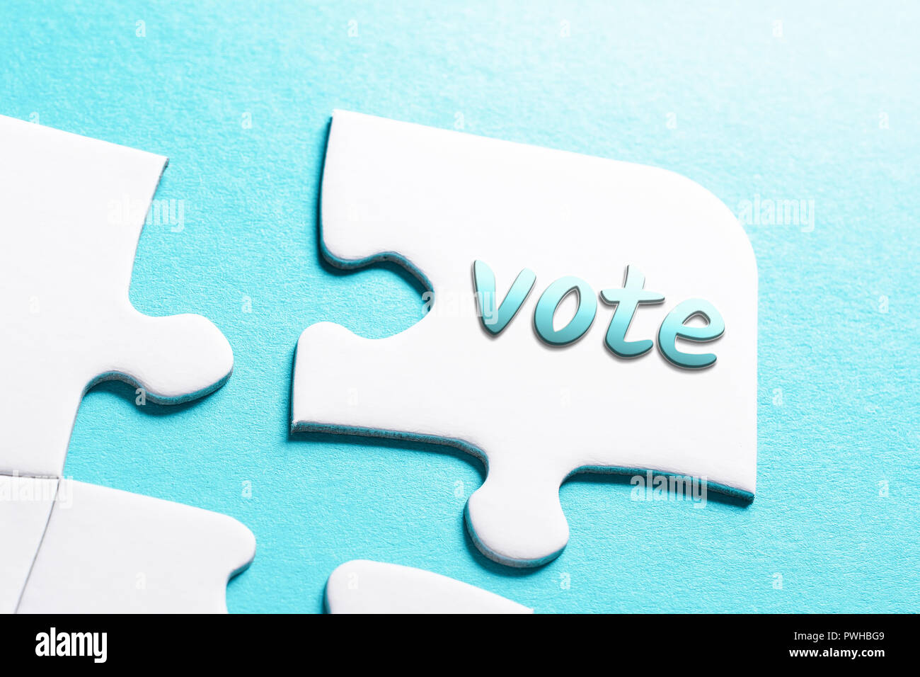 Missing jigsaw puzzle piece word hi-res stock photography and images ...