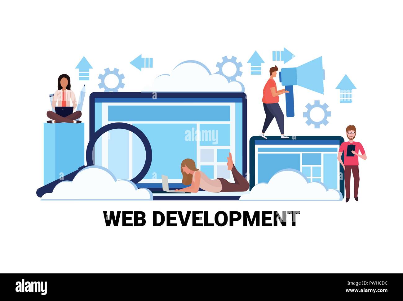 Human development cartoon Stock Vector Images - Alamy