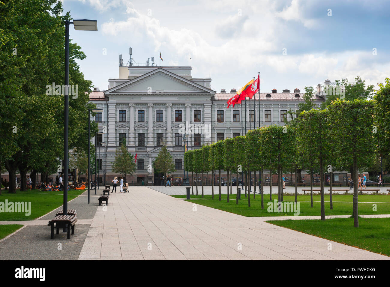 Vilnius New Town, view of the Courthouse building (also Museum of ...