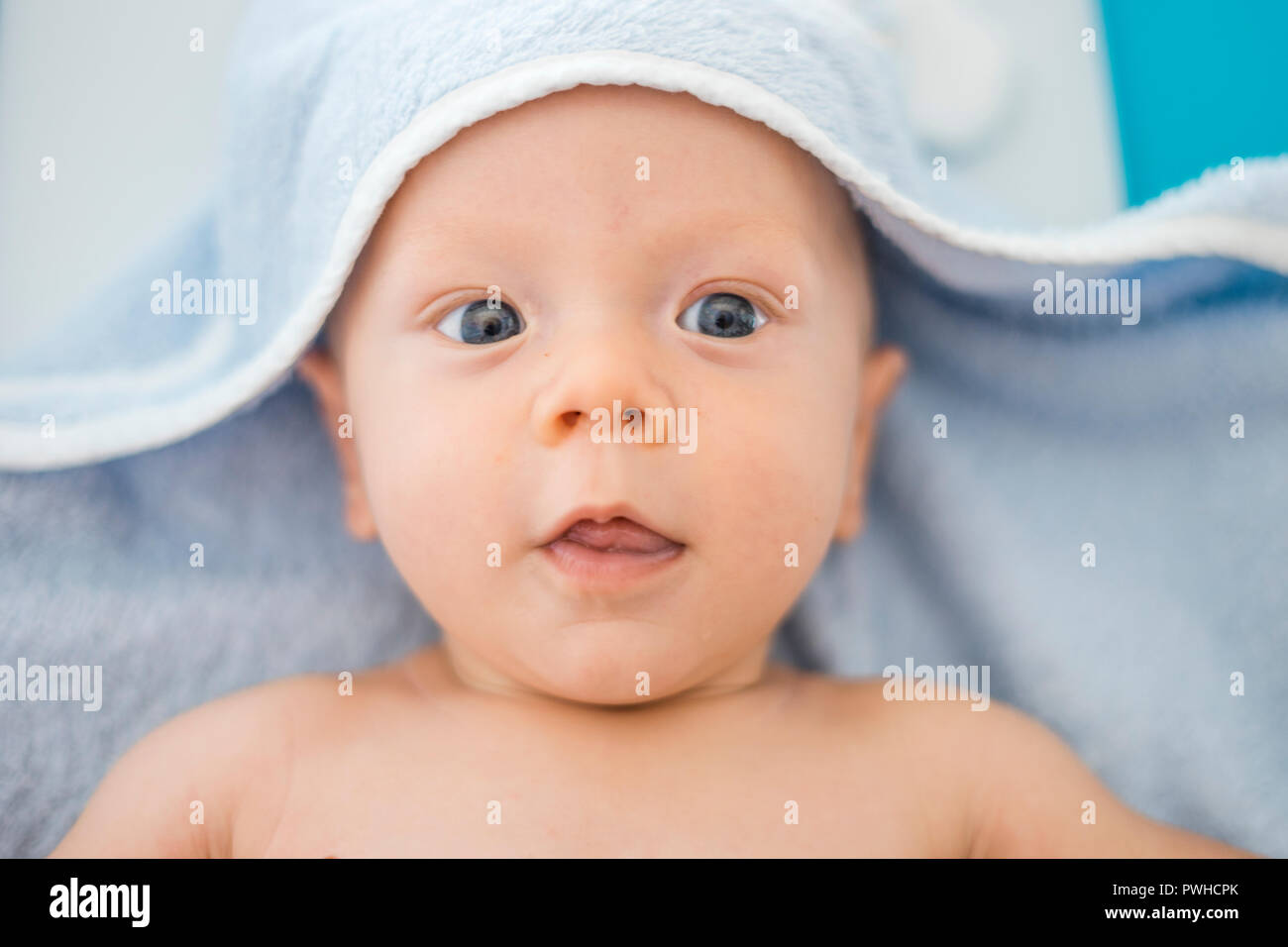 Cute blue boy hi-res stock photography and images - Alamy
