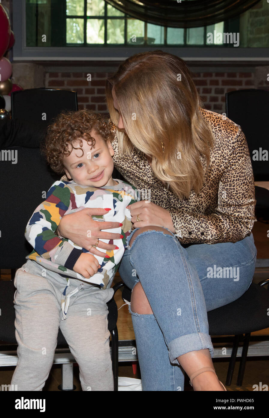 Kimberley Walsh attends a photocall for her clothing brand 'Kimba ...