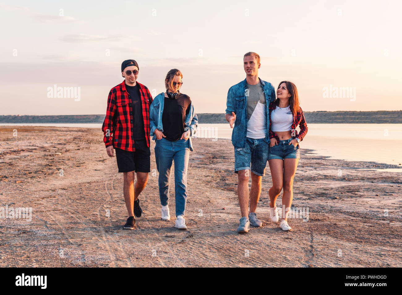 Walking party vacation hi-res stock photography and images - Alamy