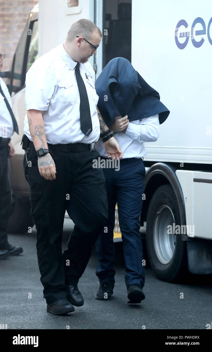 Craig Savage is led into Lewes Crown Court, where he is on trial ...