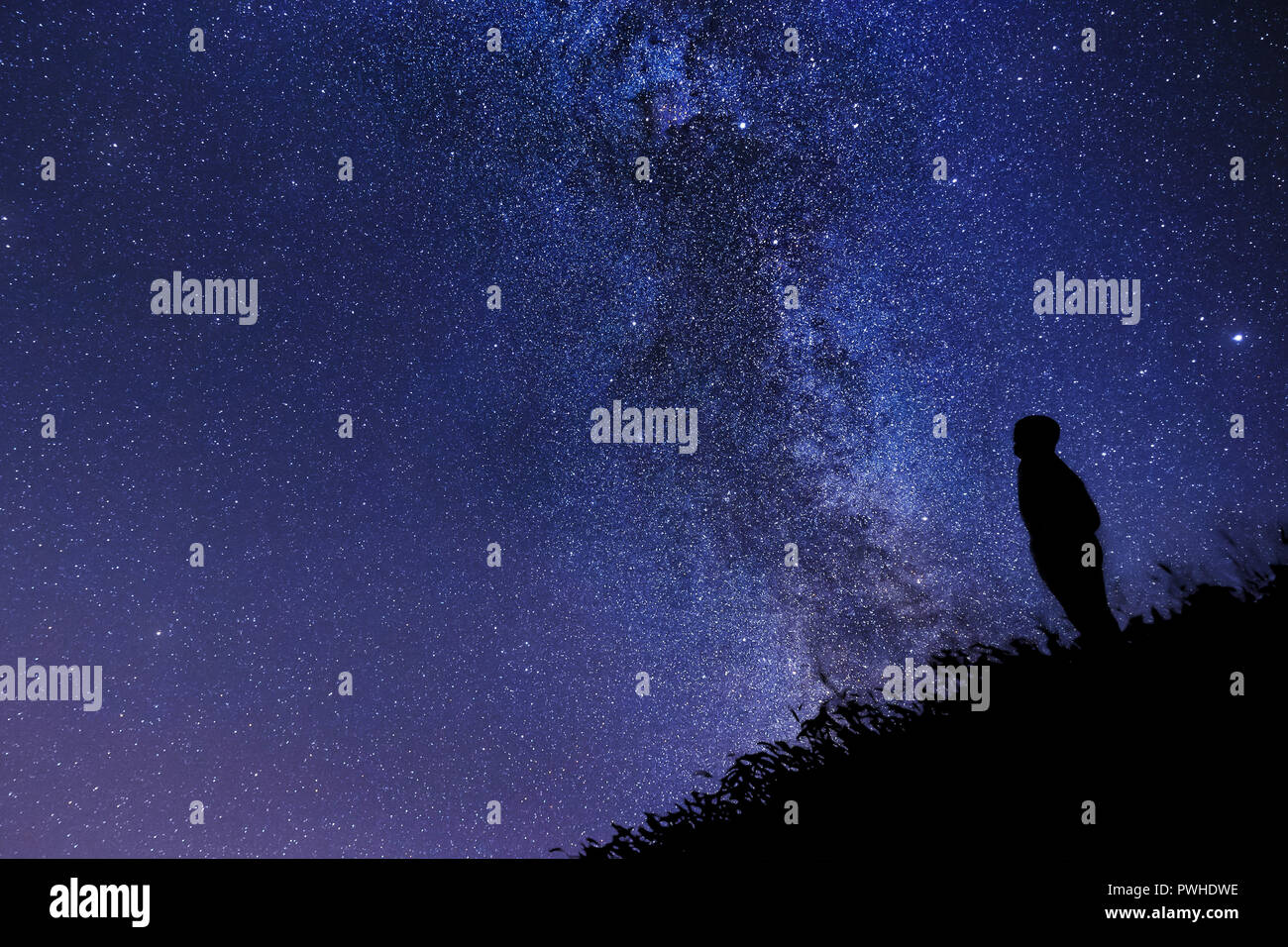 Taurus and orion constellations and milky way hi-res stock photography ...