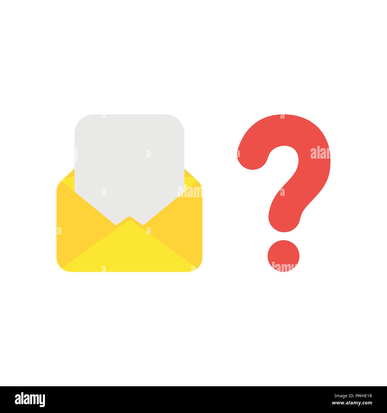 Question mark envelope Stock Vector Images - Alamy