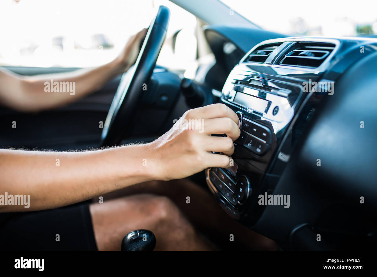 Girl sitting in car switch hi-res stock photography and images - Alamy