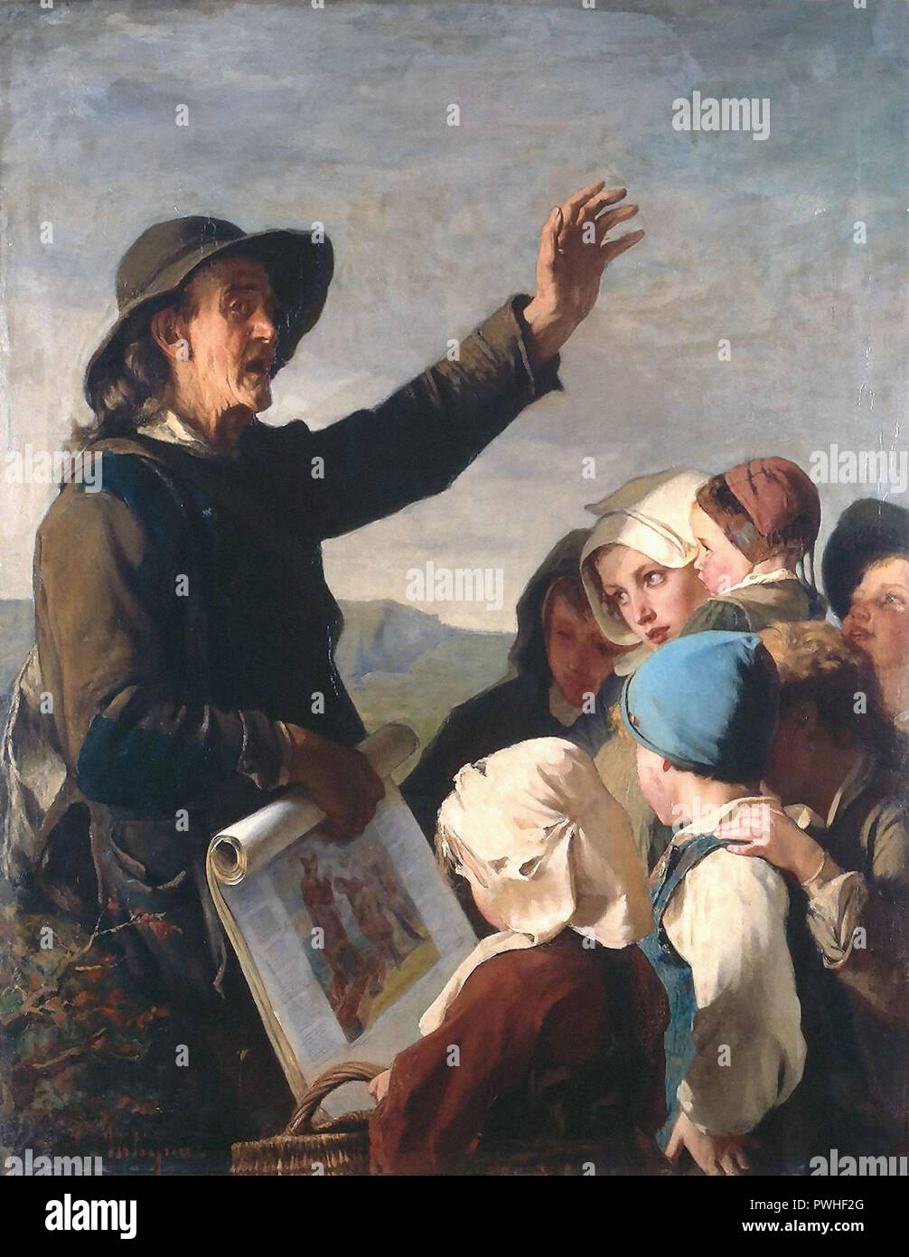 Antigna Alexandre - Un Marchand D'images Stock Photo - Alamy