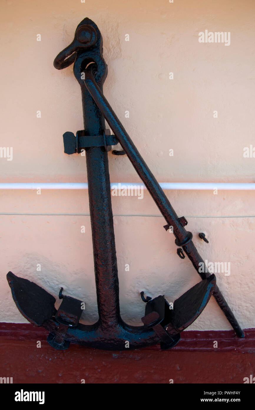 Albany Australia, anchor on deck of restored vessel Stock Photo - Alamy