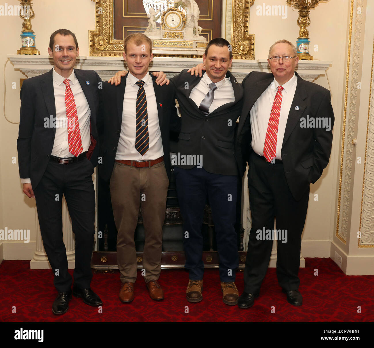 (left to right) Chris Jewell, Connor Roe, Jim Warny and Rob Harper at a ...