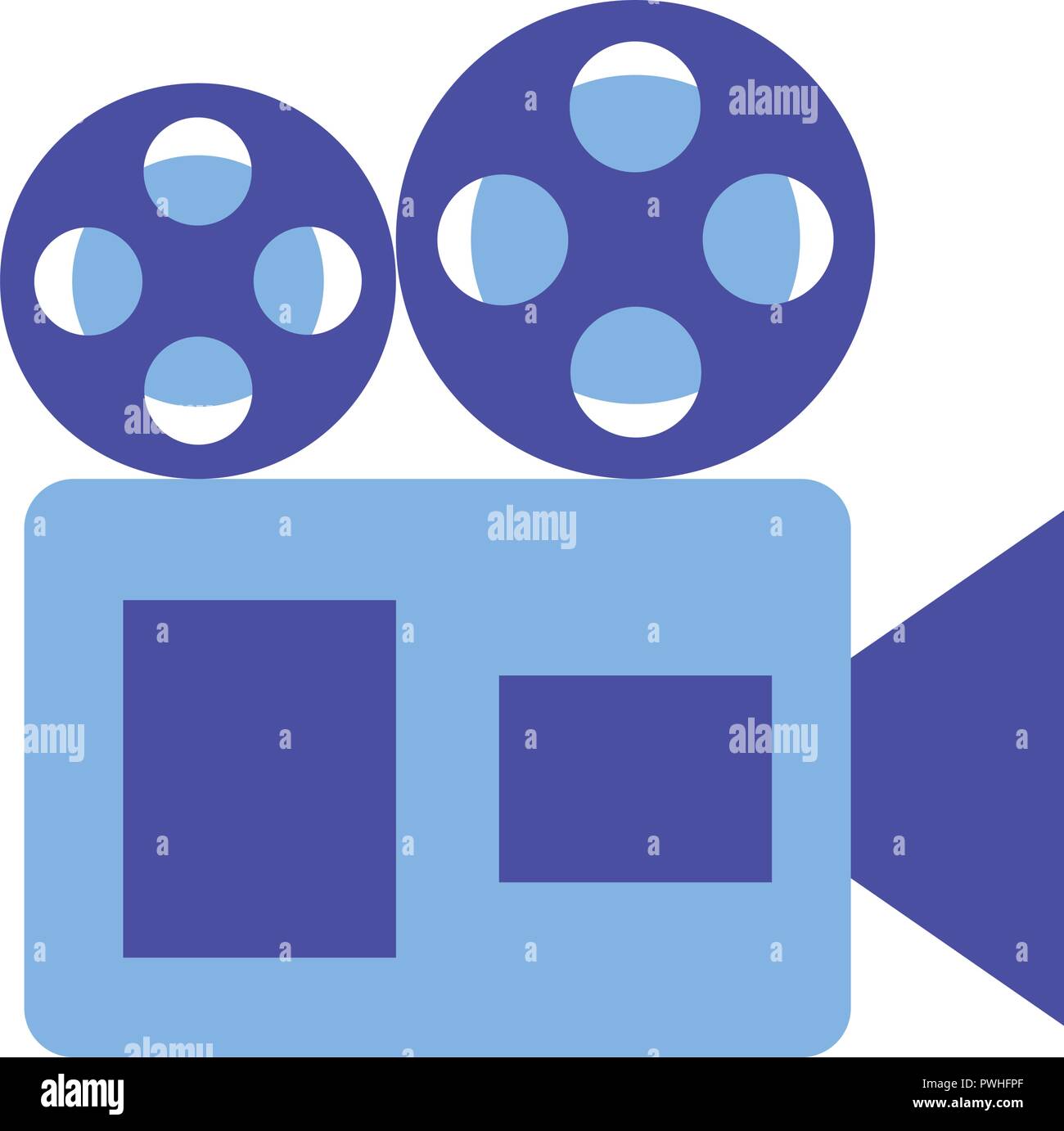 camera projector production movie film vector illustration Stock Vector ...