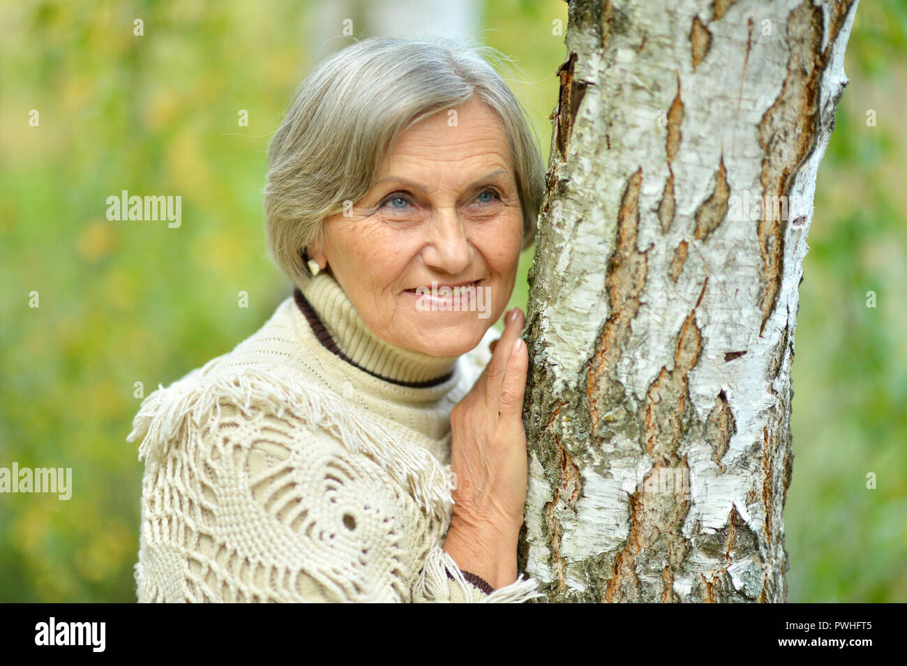 Posing in forest hi-res stock photography and images - Alamy