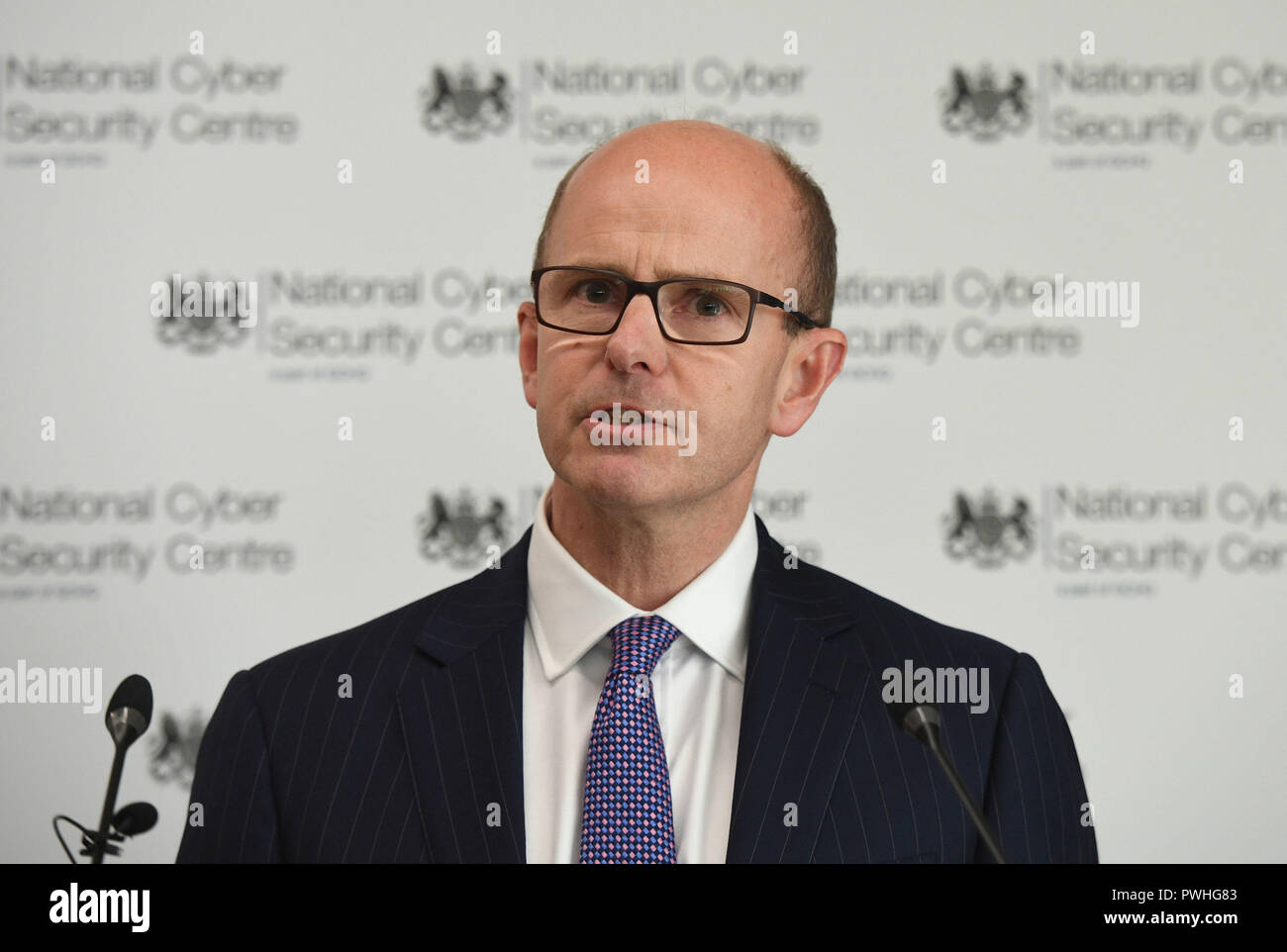 GCHQ director Jeremy Fleming at the launch of the centre's second ...