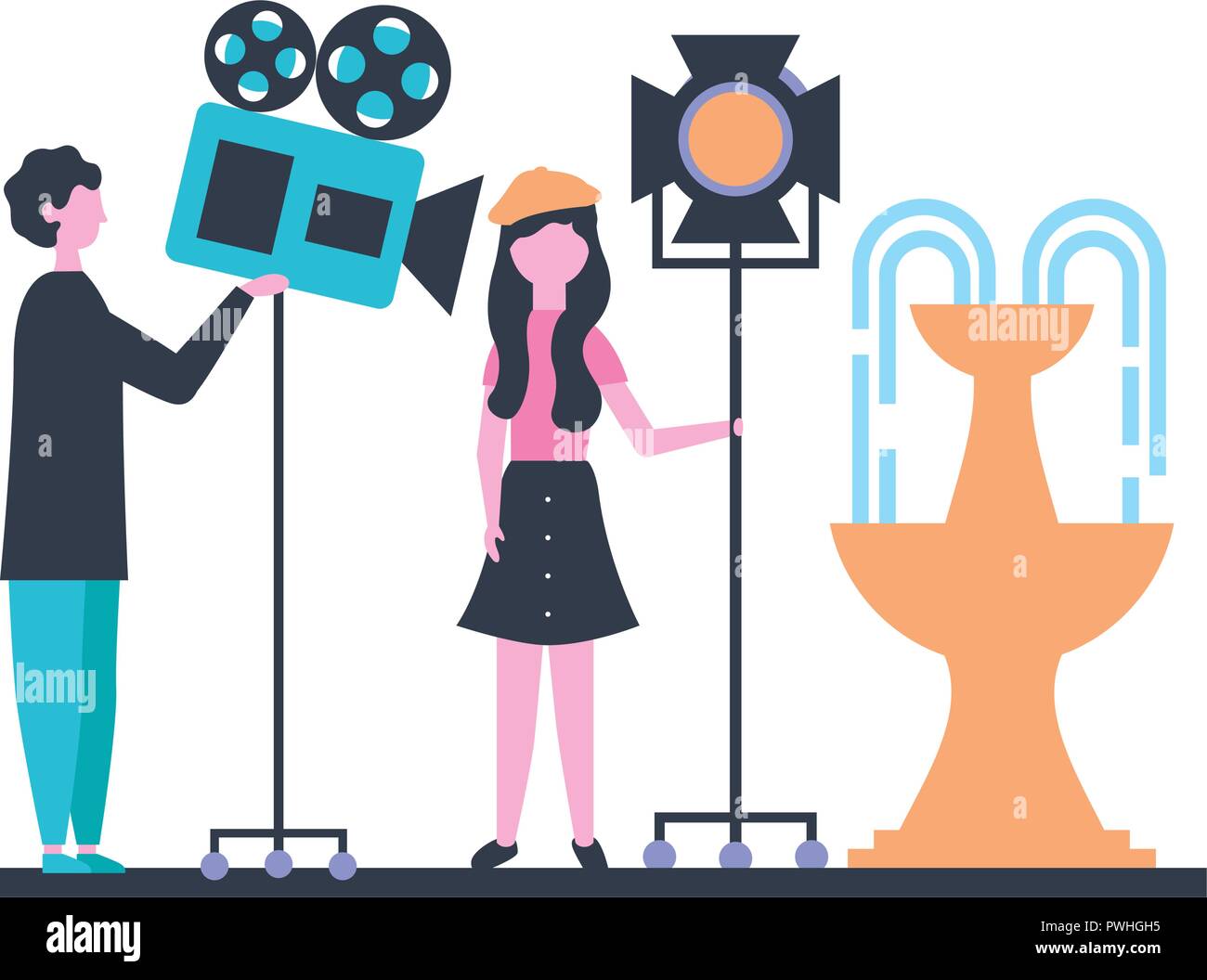 Movie Maker Stock Vector Images - Alamy