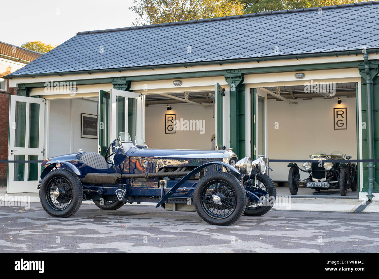 1926 Vintage Vauxhall racing car at Bicester heritage centre autumn ...