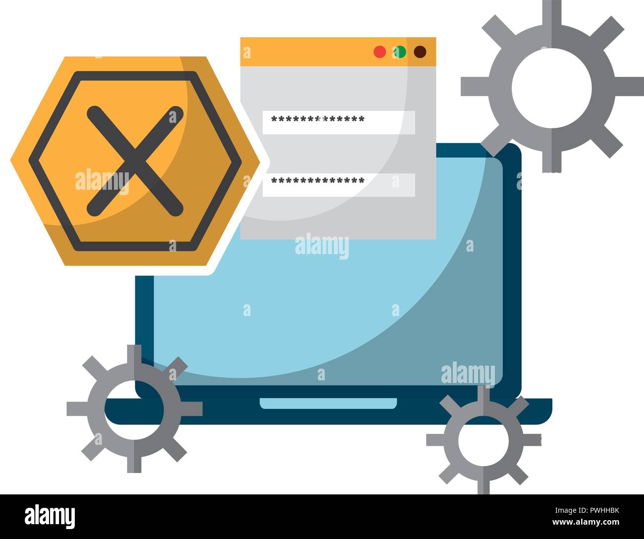 Access denied hacker Stock Vector Images - Alamy