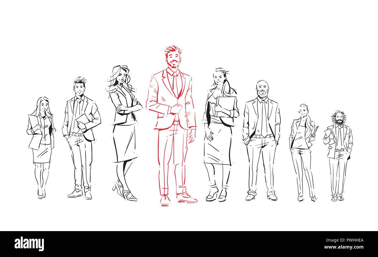 Business People Sketch