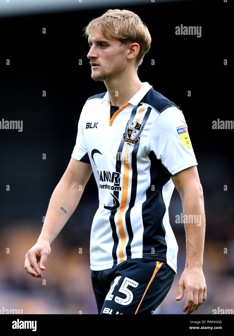 Port Vale's Nathan Smith during the Sky Bet League Two match at Vale ...