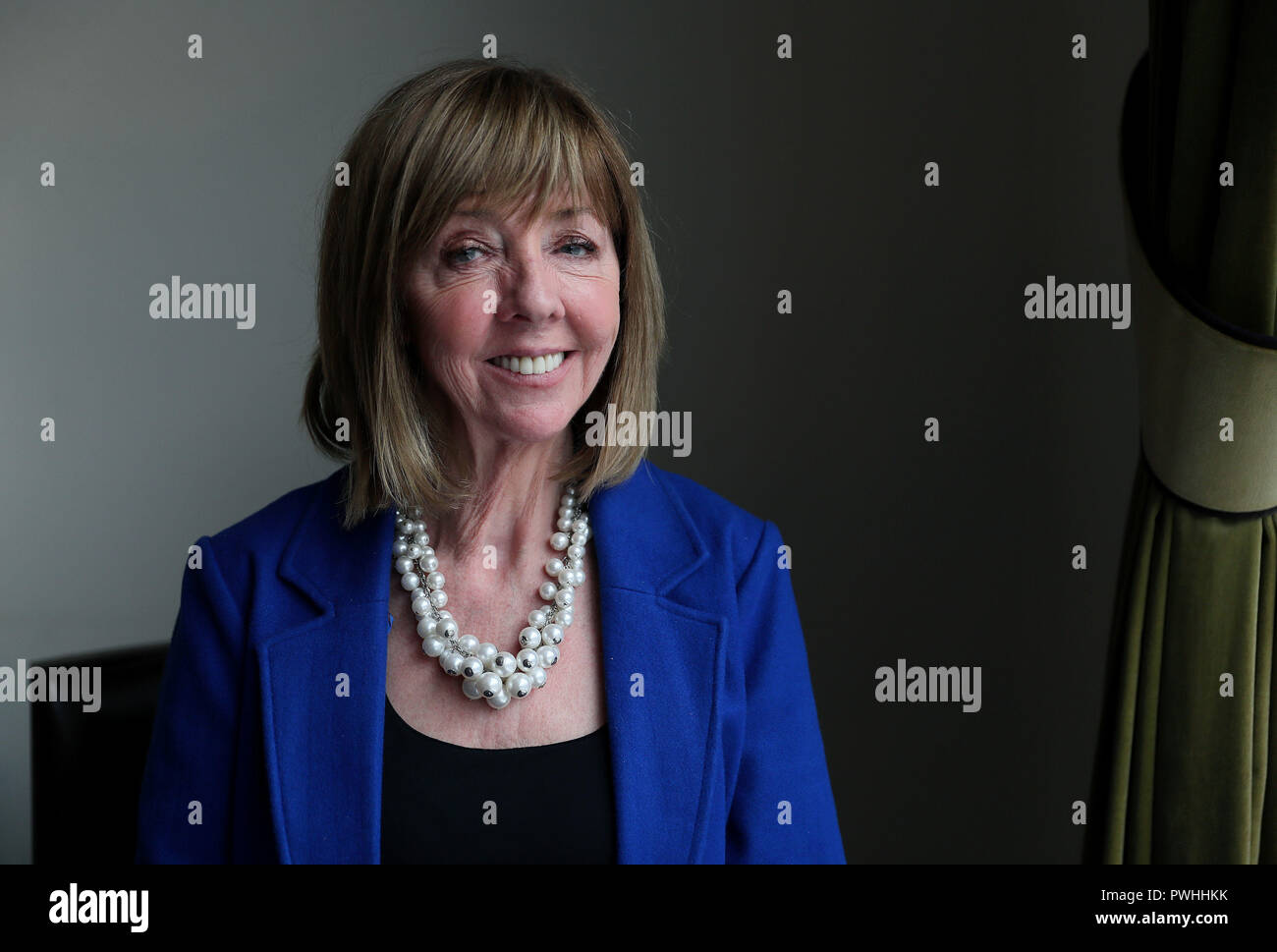 Irish presidential candidate Joan Freeman in Dublin. 5/10/2018 Stock ...