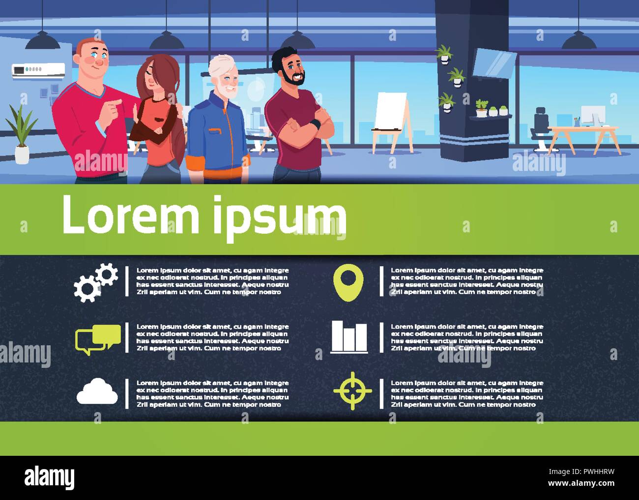 Team work infographic hi-res stock photography and images - Alamy