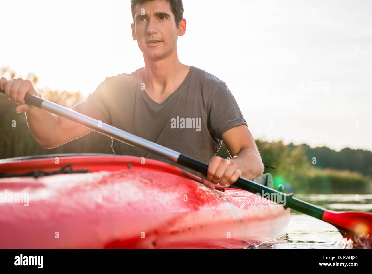 Kayaking paddling hi-res stock photography and images - Alamy