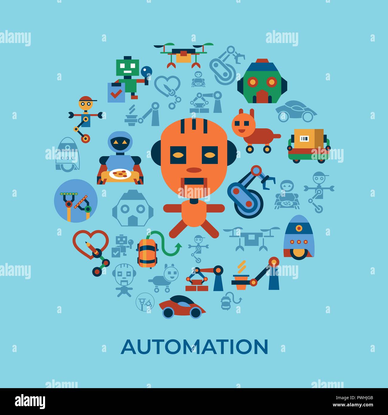 Digital vector machine automation and artificial intelligence robots ...