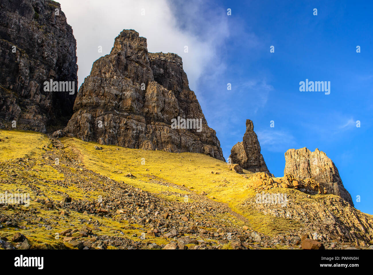 The Quiraing, Trotternish Ridge, Isle of Skye, Scotland, Uk Stock Photo ...
