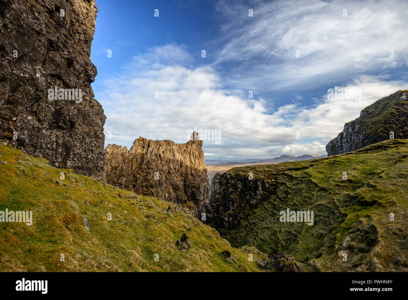 The Quiraing, Trotternish Ridge, Isle of Skye, Scotland, Uk Stock Photo ...