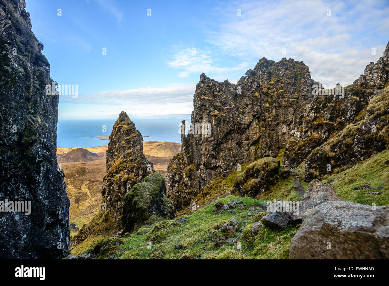 The Quiraing, Trotternish Ridge, Isle of Skye, Scotland, Uk Stock Photo ...