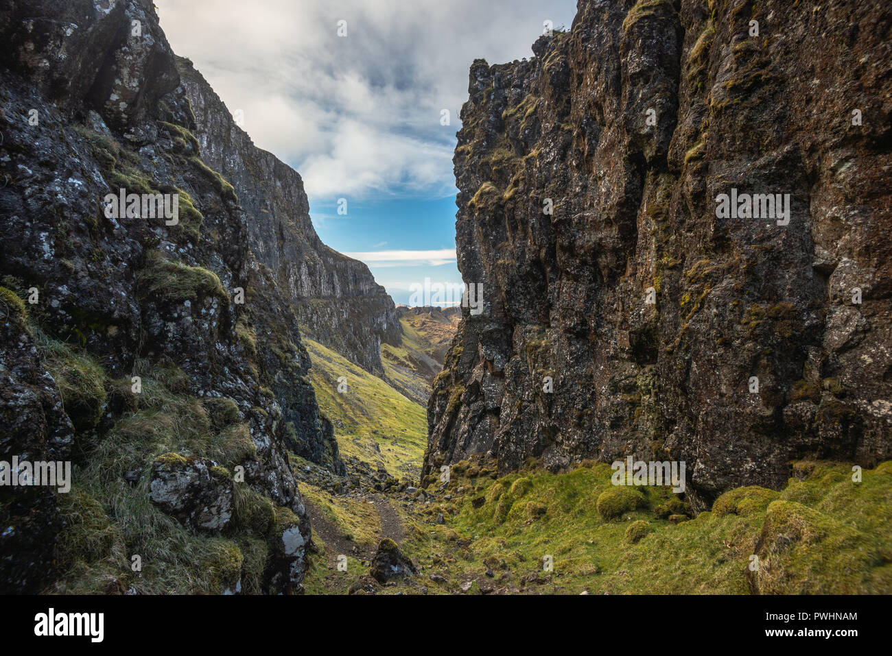 The Quiraing, Trotternish Ridge, Isle of Skye, Scotland, Uk Stock Photo ...