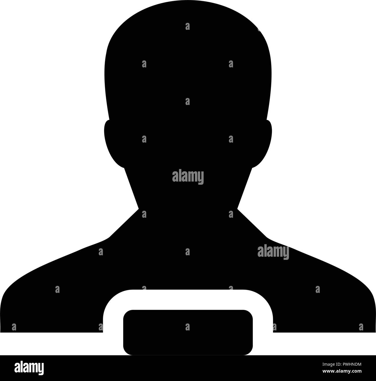 Delete Person icon vector male user person avatar with minus symbol in ...