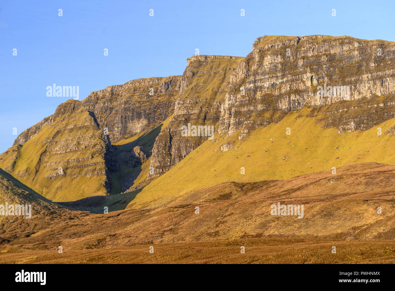 Sunrise at the Quiraing, Trotternish Ridge, Isle of Skye, Scotland, Uk ...
