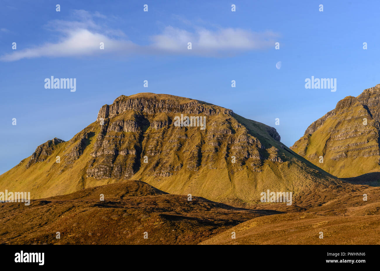 Sunrise at the Quiraing, Trotternish Ridge, Isle of Skye, Scotland, Uk ...