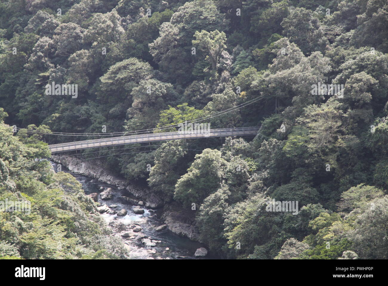 landscape of Teruha Suspension Bridge Stock Photo - Alamy