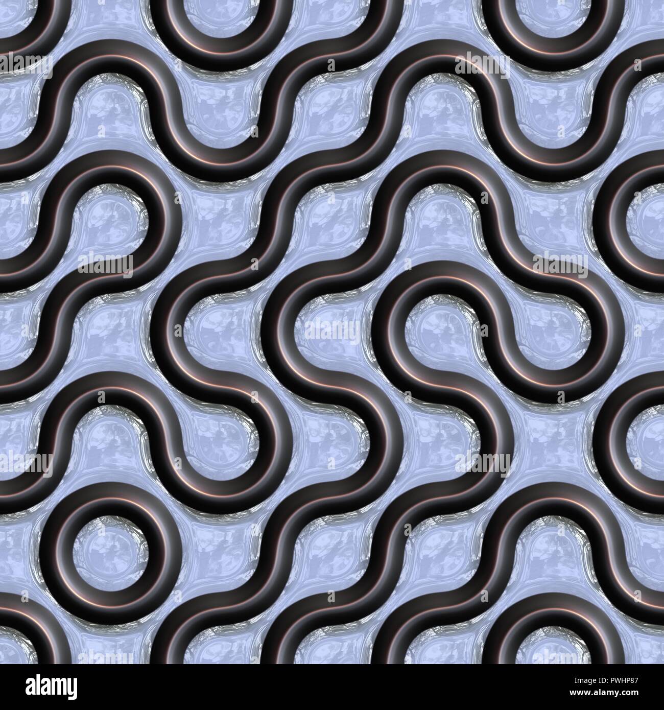 3D effect seamless background, wallpaper decoration pattern Stock Photo ...