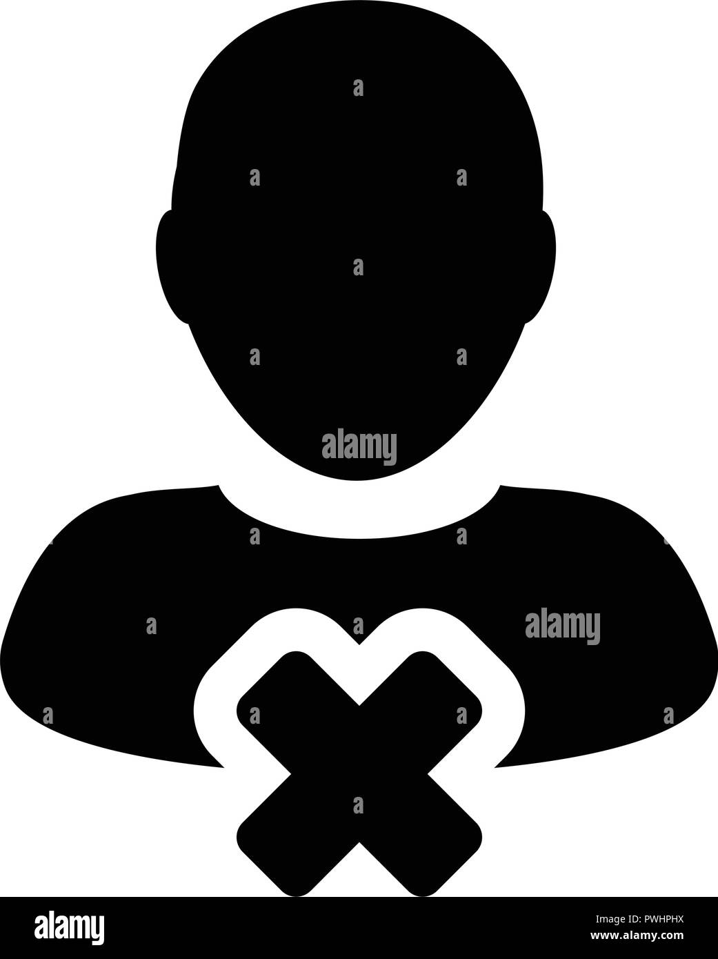 Man icon vector remove male user account person profile avatar with ... Man icon vector remove male user account person profile avatar with ...