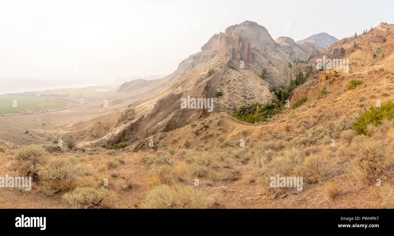 Stunning views of hoodoos and forest fire smoke at Cinnamon Ridge ...
