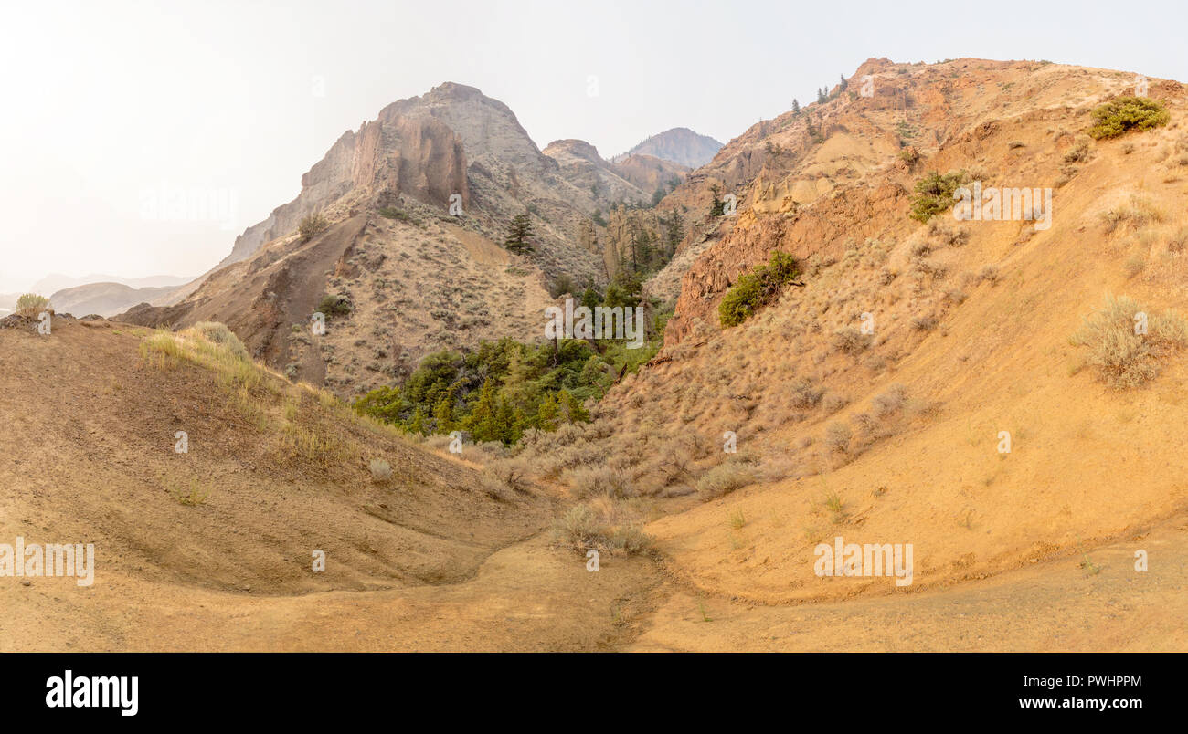 Stunning views of hoodoos and forest fire smoke at Cinnamon Ridge ...