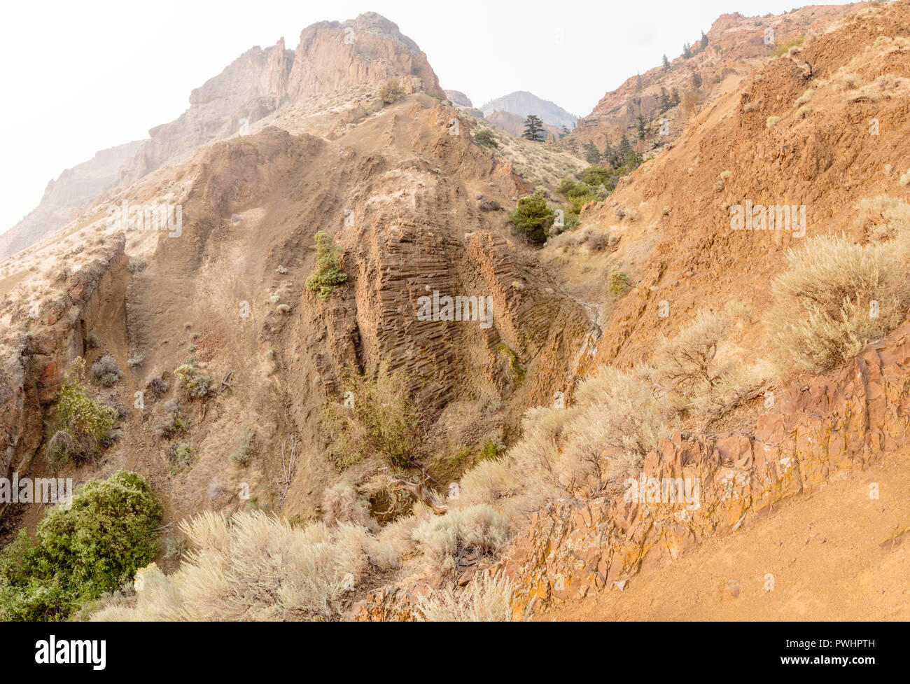 Stunning views of hoodoos and forest fire smoke at Cinnamon Ridge ...