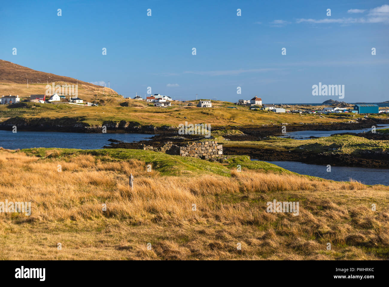 Leverburgh, Isle of Harris, Outer Hebrides, Scotland, Uk Stock Photo ...