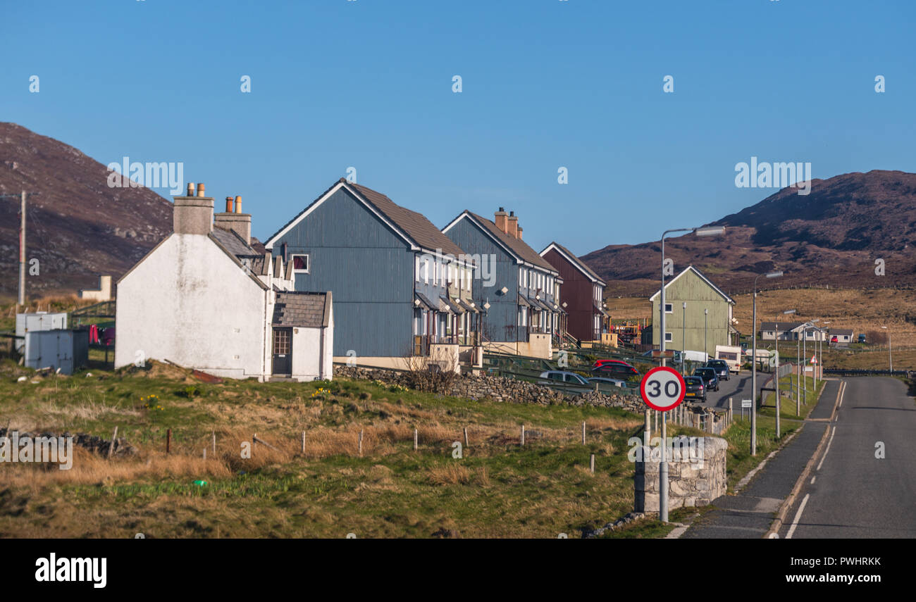 Leverburgh, Isle of Harris, Outer Hebrides, Scotland, Uk Stock Photo ...