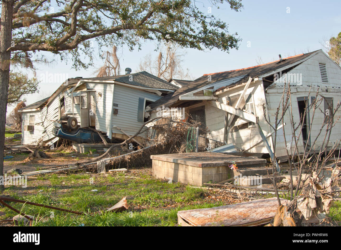 Hurricane damage and destruction Stock Photo - Alamy