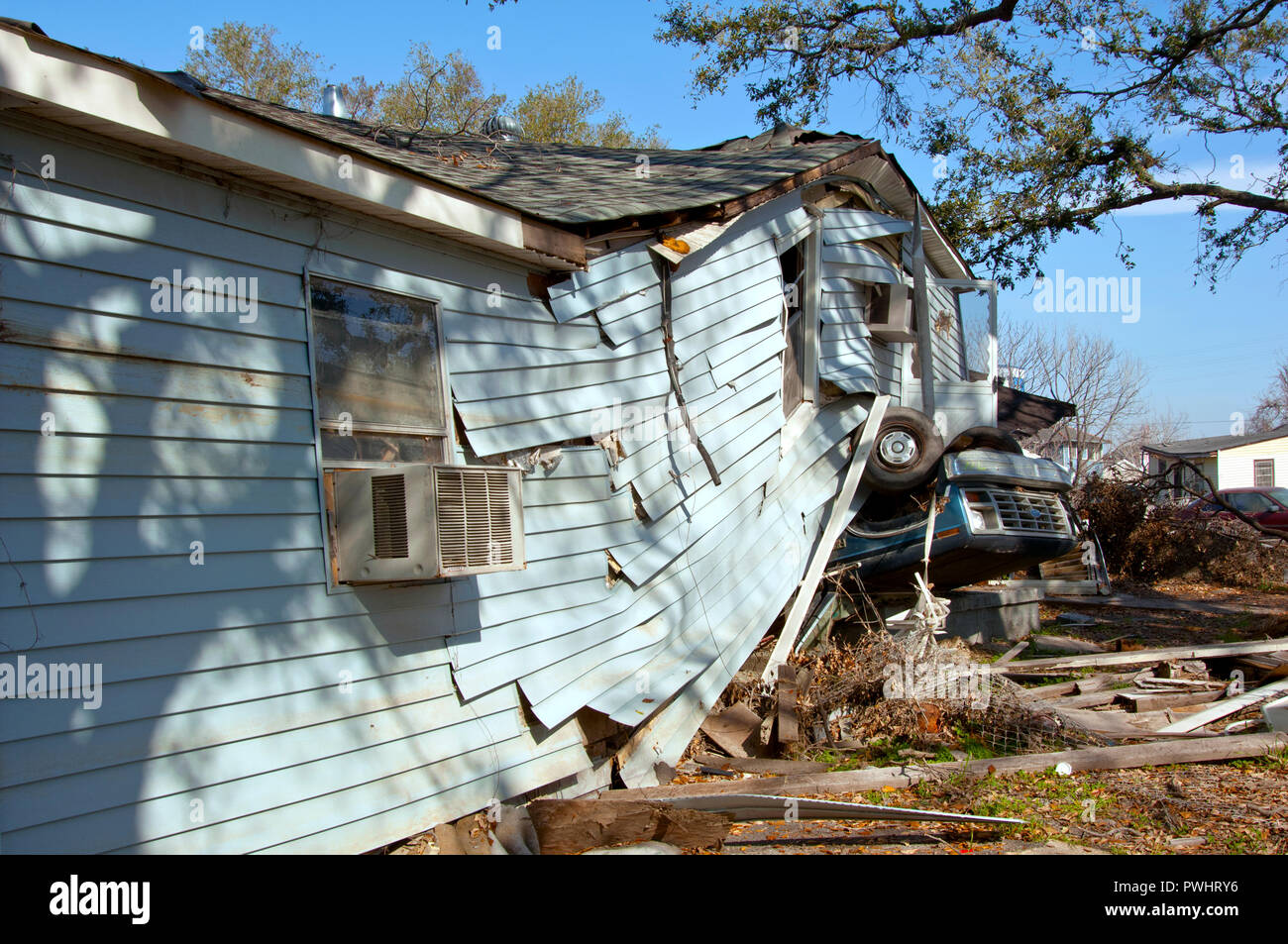 Hurricane damage and destruction Stock Photo - Alamy