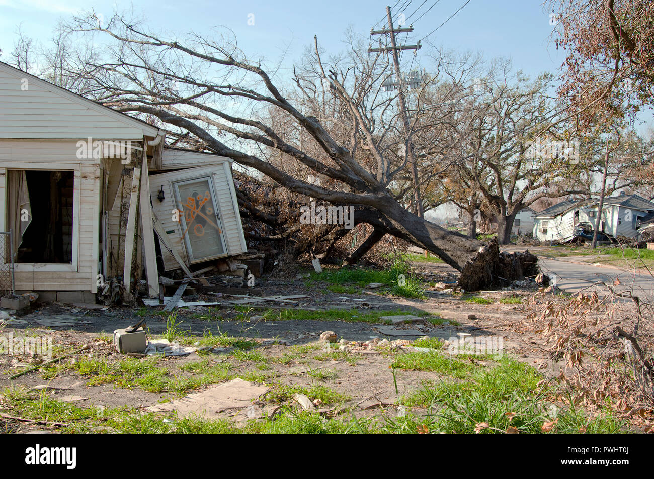 Hurricane damage and destruction Stock Photo - Alamy