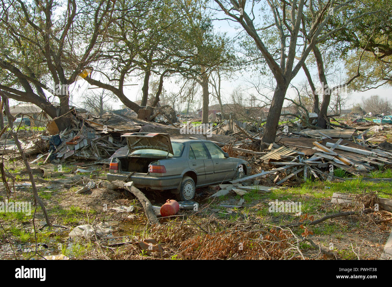 Hurricane damage and destruction Stock Photo - Alamy