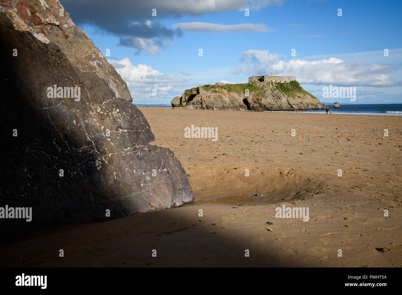 Tenby island Pembrokeshire, Wales, UK Stock Photo - Alamy