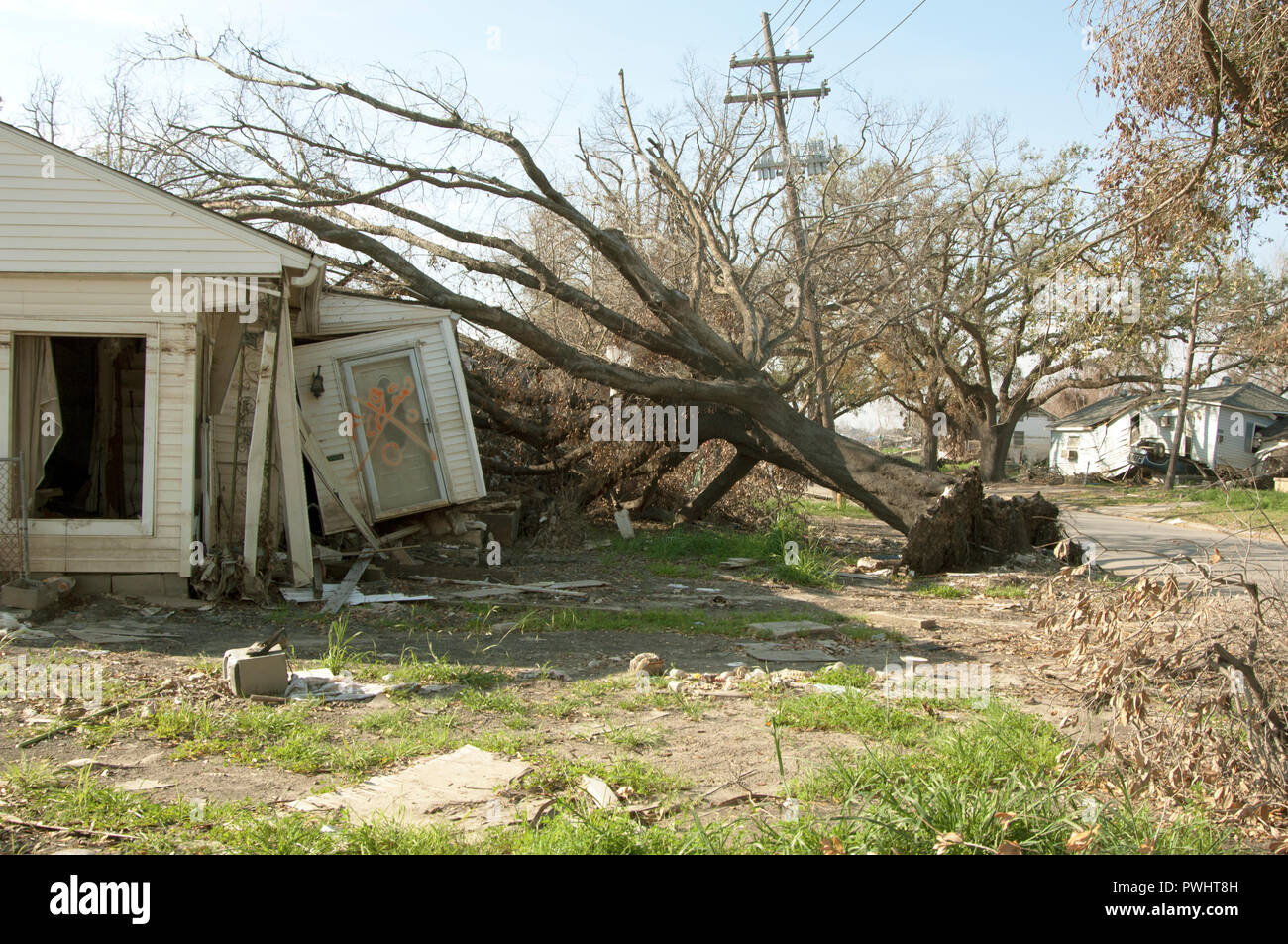 Hurricane damage, Natural Disasters Stock Photo - Alamy