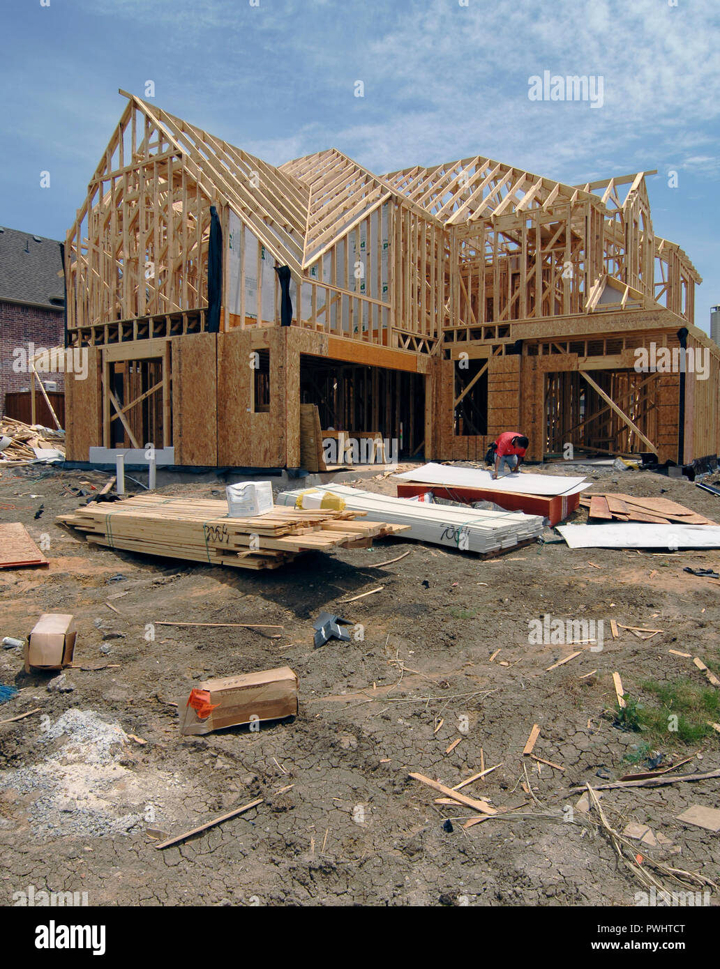 Residential Construction, New home construction Stock Photo - Alamy