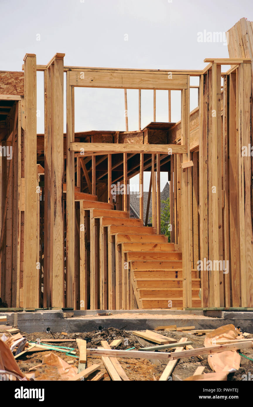 Residential Construction, New home construction Stock Photo - Alamy